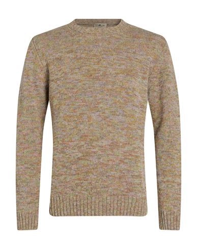 IRISH CRONE Virgin Wool Mélange Crewneck Sweater