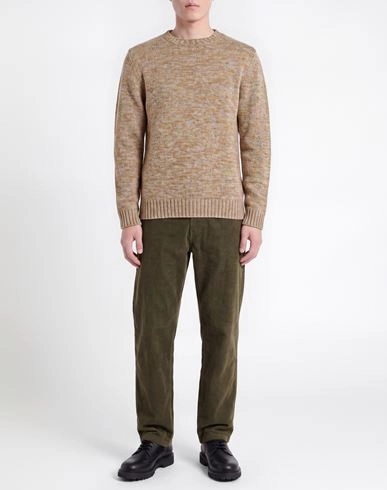 IRISH CRONE Virgin Wool Mélange Crewneck Sweater