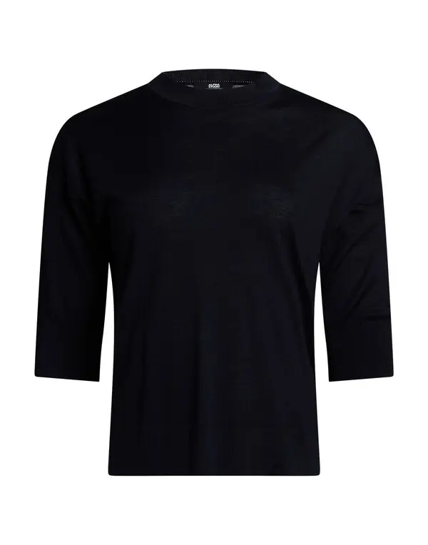 Alpha Studio Merino Wool 3/4 Sleeve Sweater