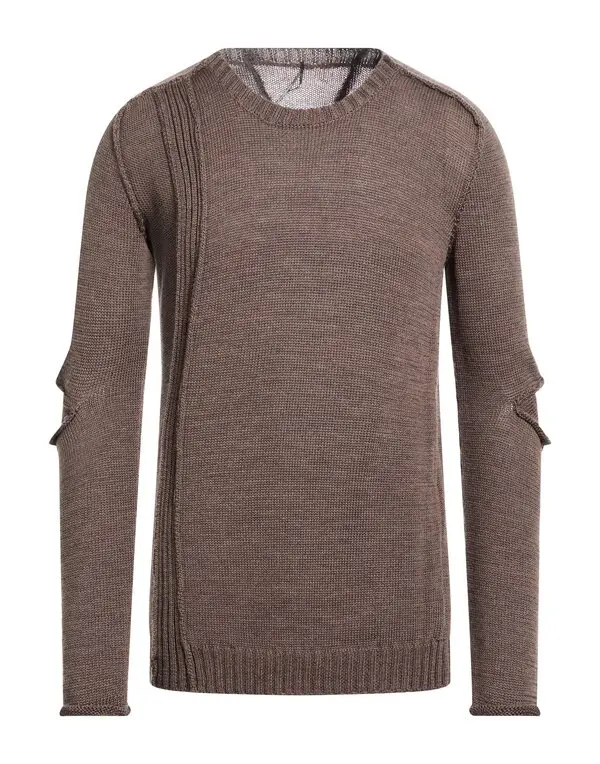 Masnada Merino Wool And Linen Mélange Crewneck Sweater