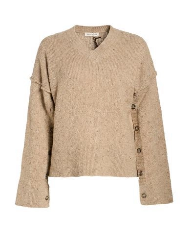 MANILA GRACE Sand Crewneck Sweater