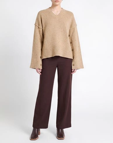 MANILA GRACE Sand Crewneck Sweater