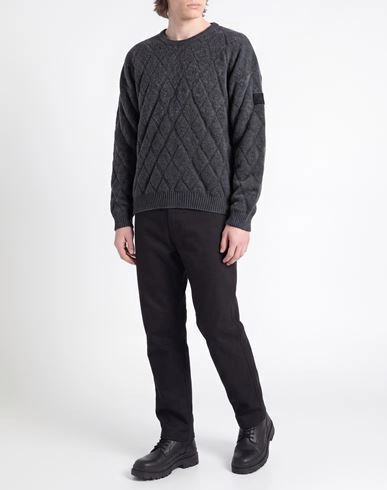 Iceberg Quilted Crewneck Sweater In Polyamide, Viscose, Wool, And Cashmere