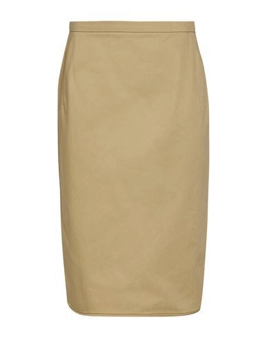 N°21 Khaki Cotton Elastane Pencil Skirt