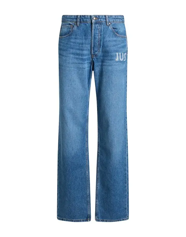 Just Cavalli Straight-leg Faded Denim Jeans