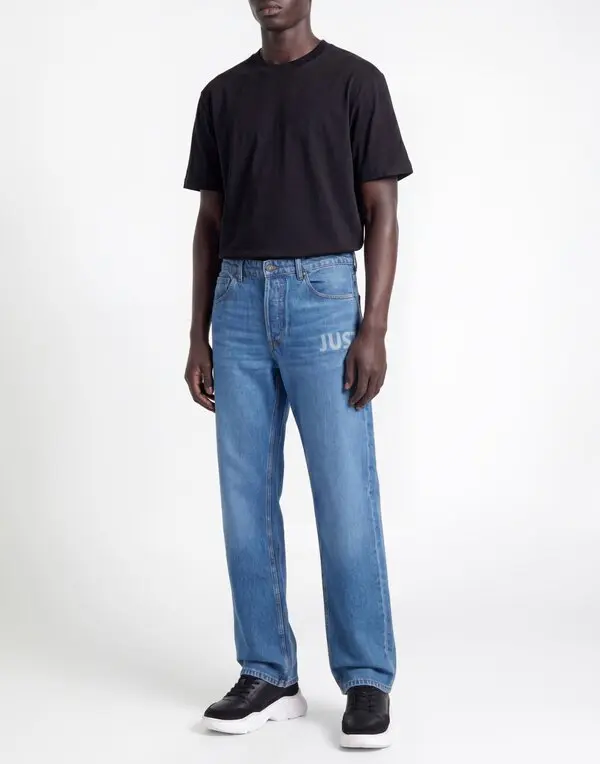 Just Cavalli Straight-leg Faded Denim Jeans