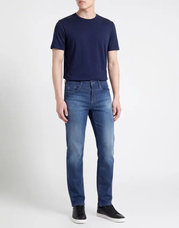 Armani Exchange Tapered Jeans In Dark Wash