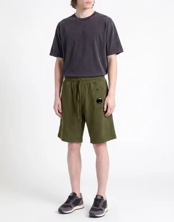 C.P. COMPANY Military Cotton Shorts - Green