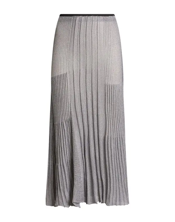 ROBERTO COLLINA Midi Skirt In Viscose And Metallic Polyester