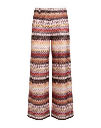 Missoni Cream Viscose Metallic Fiber Wide-leg Pants - White