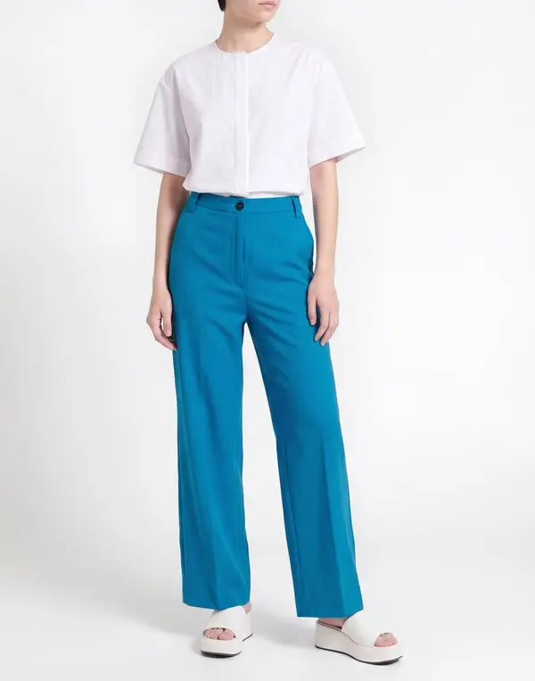 Liviana Conti Pants Deep Teal Size Viscose, Polyamide, Elastane