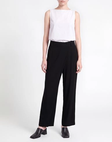 CARLA G. Pants Light Brown Size Acetate, Viscose, Elastane - Black