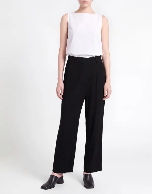 CARLA G. Pants Light Brown Size Acetate, Viscose, Elastane - Black