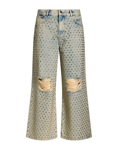 8PM Embellished Wide-leg Jeans - Blue
