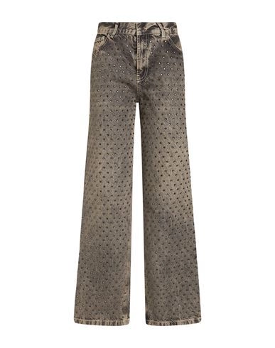 8PM Embellished Wide-leg Jeans - Grey