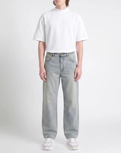Armani Exchange Light Wash Baggy Jeans With Embroidered Logo