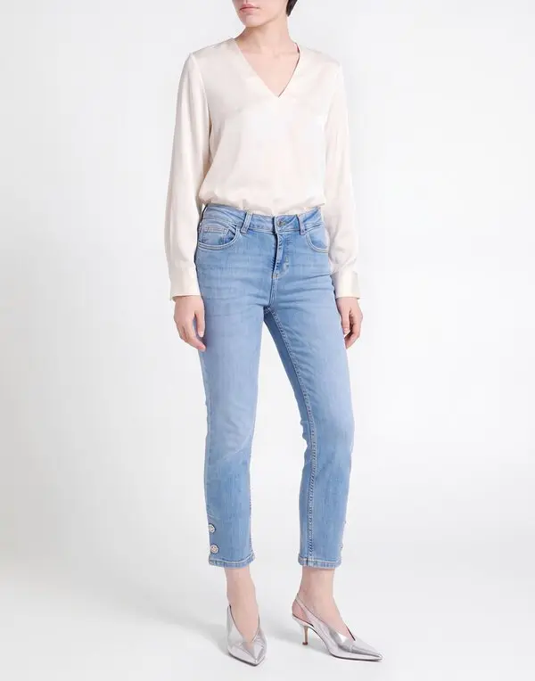 REBEL QUEEN BY LIU •JO Skinny Jeans With Crystal Embellishments