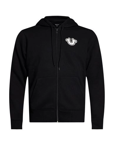 True Religion Cotton & Polyester Fleece Zip-up Hoodie With Appliqu