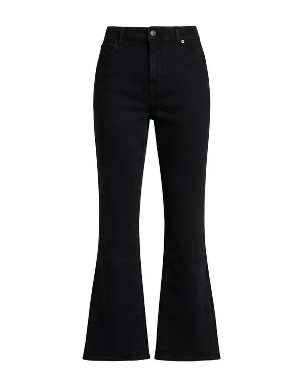 7 For All Mankind High Waisted Bootcut Jeans With Crystal Embellishments - Black