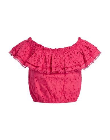 Poupette St Barth Top Size Cotton - Fuchsia