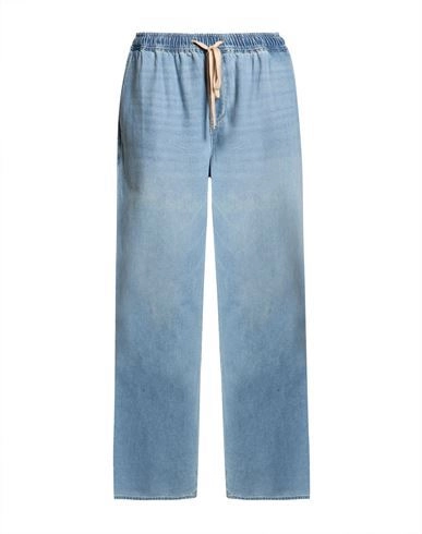 7 For All Mankind Wide Leg Jeans In Cotton And Lyocell - Blue