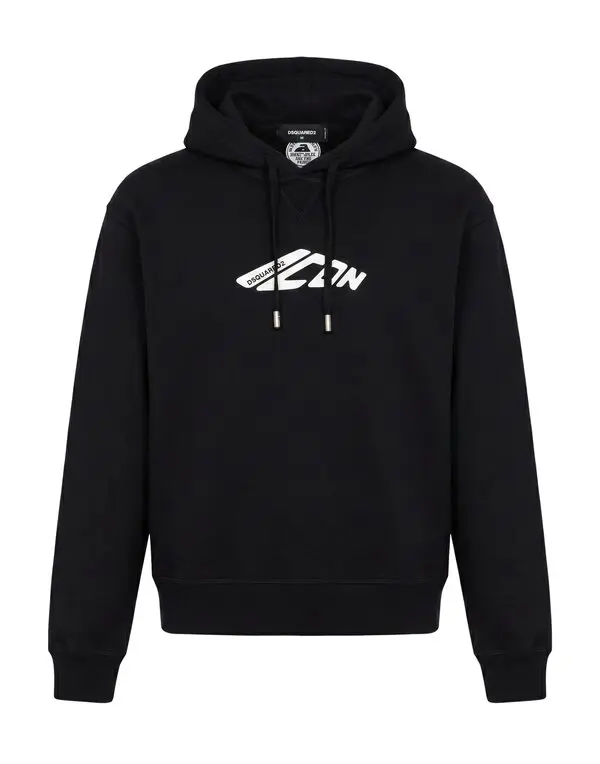 Dsquared2 Cotton Polyester Hooded Sweatshirt
