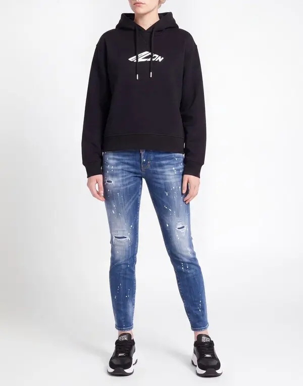 Dsquared2 Cotton Polyester Hooded Sweatshirt