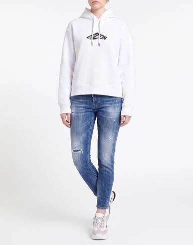 Dsquared2 Sweatshirt Size Cotton, Polyester - White