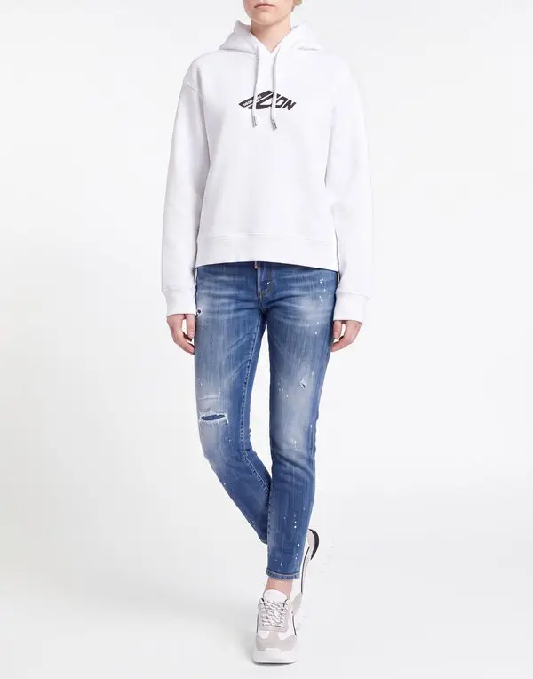 Dsquared2 Sweatshirt Size Cotton, Polyester - White