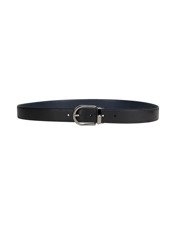Montblanc Reversible Textured Leather Belt
