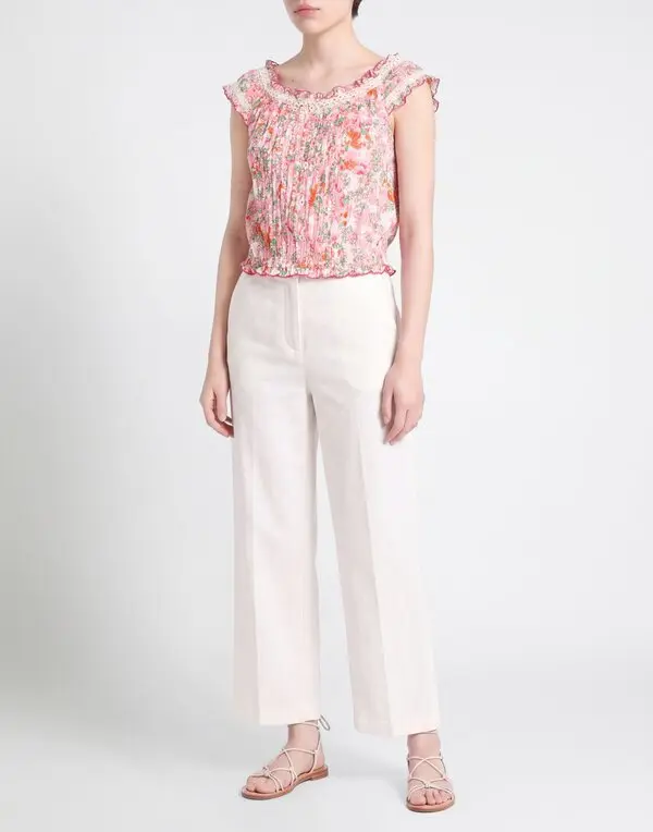 Poupette St Barth Floral Print Cropped Top