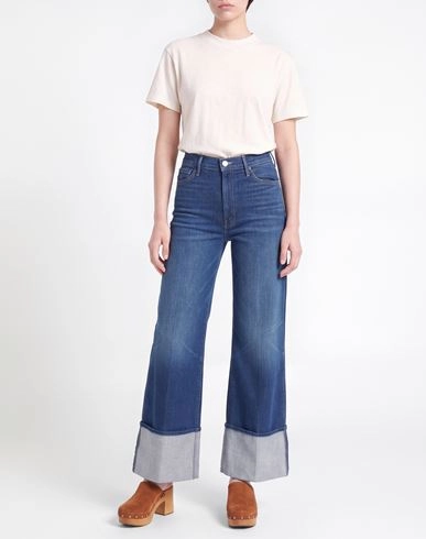 MOTHER Wide-leg Cotton And Elastane Jeans