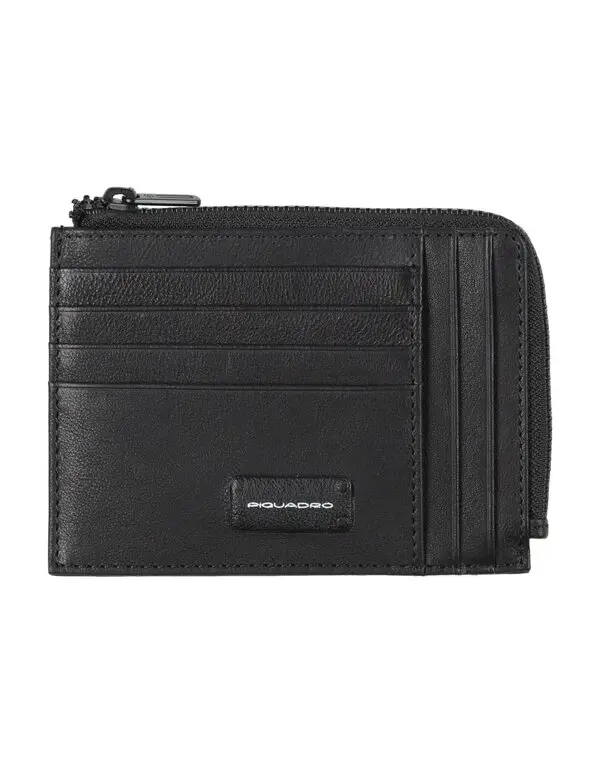 PIQUADRO Wallet Cow Leather, Aluminum