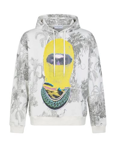 IH NOM UH NIT Cotton French Terry Hoodie With Graphic Print - White