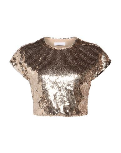 Rabanne Sequined Cropped Tulle Top