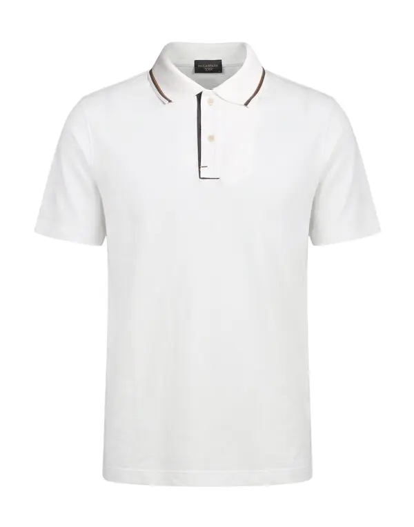 Paul & Shark Polo Shirt Size Cotton, Lyocell - White