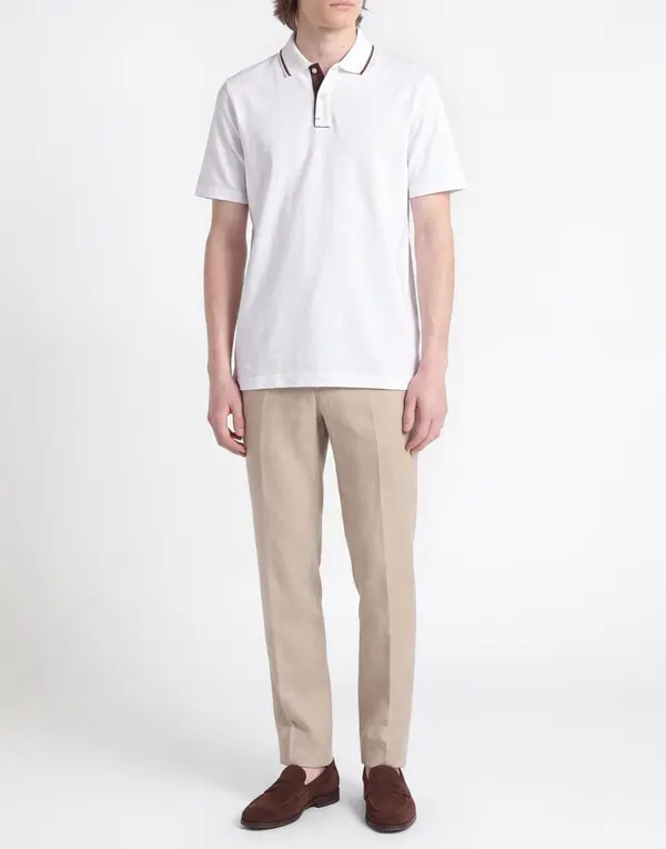 Paul & Shark Polo Shirt Size Cotton, Lyocell - White