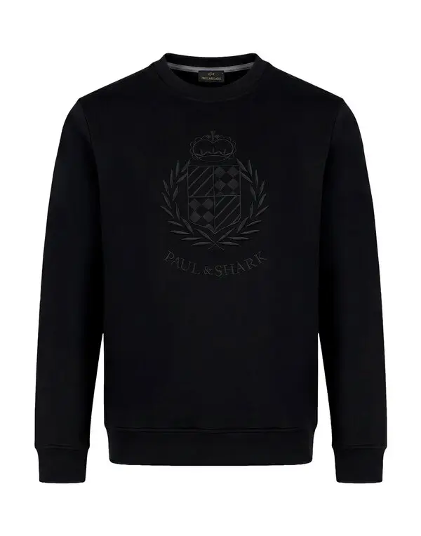 Paul & Shark Sweatshirt Size Polyester, Modal, Cotton, Elastane