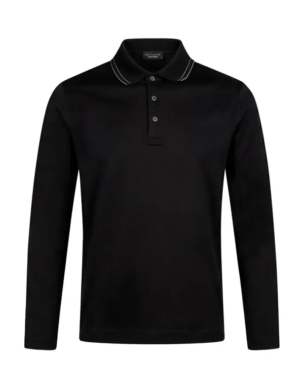 Paul & Shark Polo Shirt Size Cotton - Black