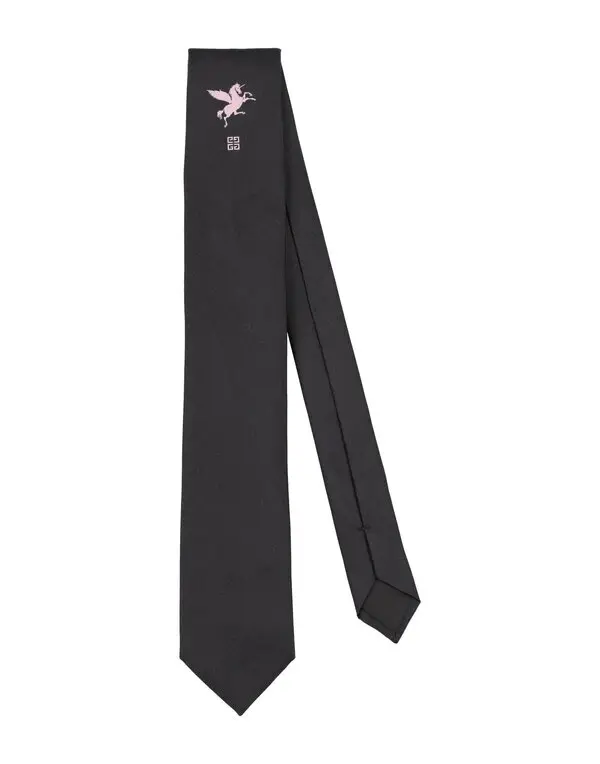 Givenchy Silk Twill Necktie With Pegasus Motif