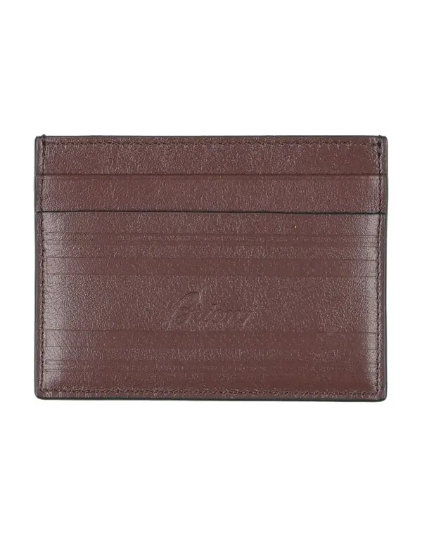 Brioni Cardholder Leather - Brown