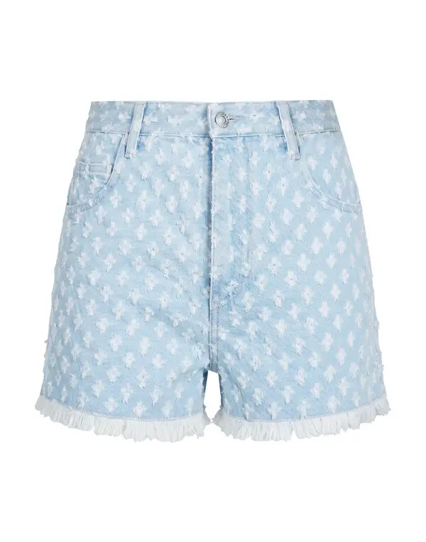 Isabel Marant Étoile High Waisted Fringed Hem Denim Shorts
