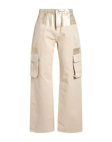 Pinko Cotton Cargo Jeans With Metallic Accents