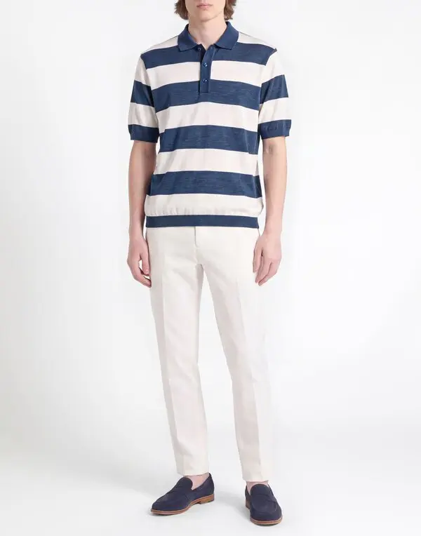 Paul & Shark Polo Shirt Size Virgin Wool, Silk