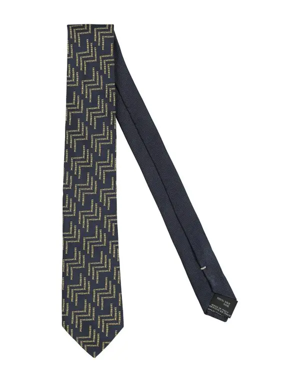 Missoni Jacquard Logo-print Silk Necktie - Blue