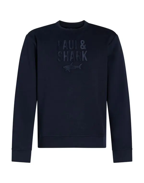 Paul & Shark Cotton, Nylon, And Elastane Sweatshirt - Navy