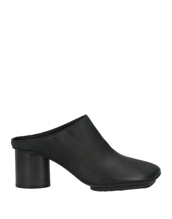 UMA WANG Calfskin Mules - Black