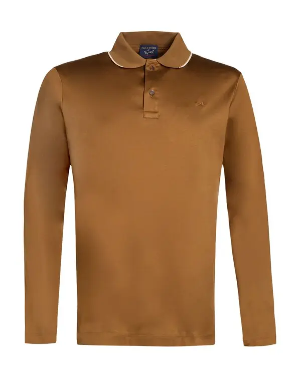 Paul & Shark Polo Shirt Camel Size Cotton - Beige