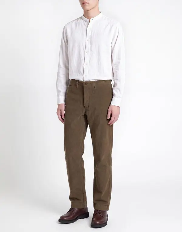 FAY ARCHIVE Cotton Corduroy Tailored Pants - Beige
