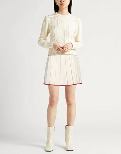 Thom Browne Mini Skirt Ivory Size Virgin Wool, Polyamide, Elastane